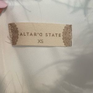 Altar'd State | Dresses | Altrd State One Shoulder White Dress Xs ...